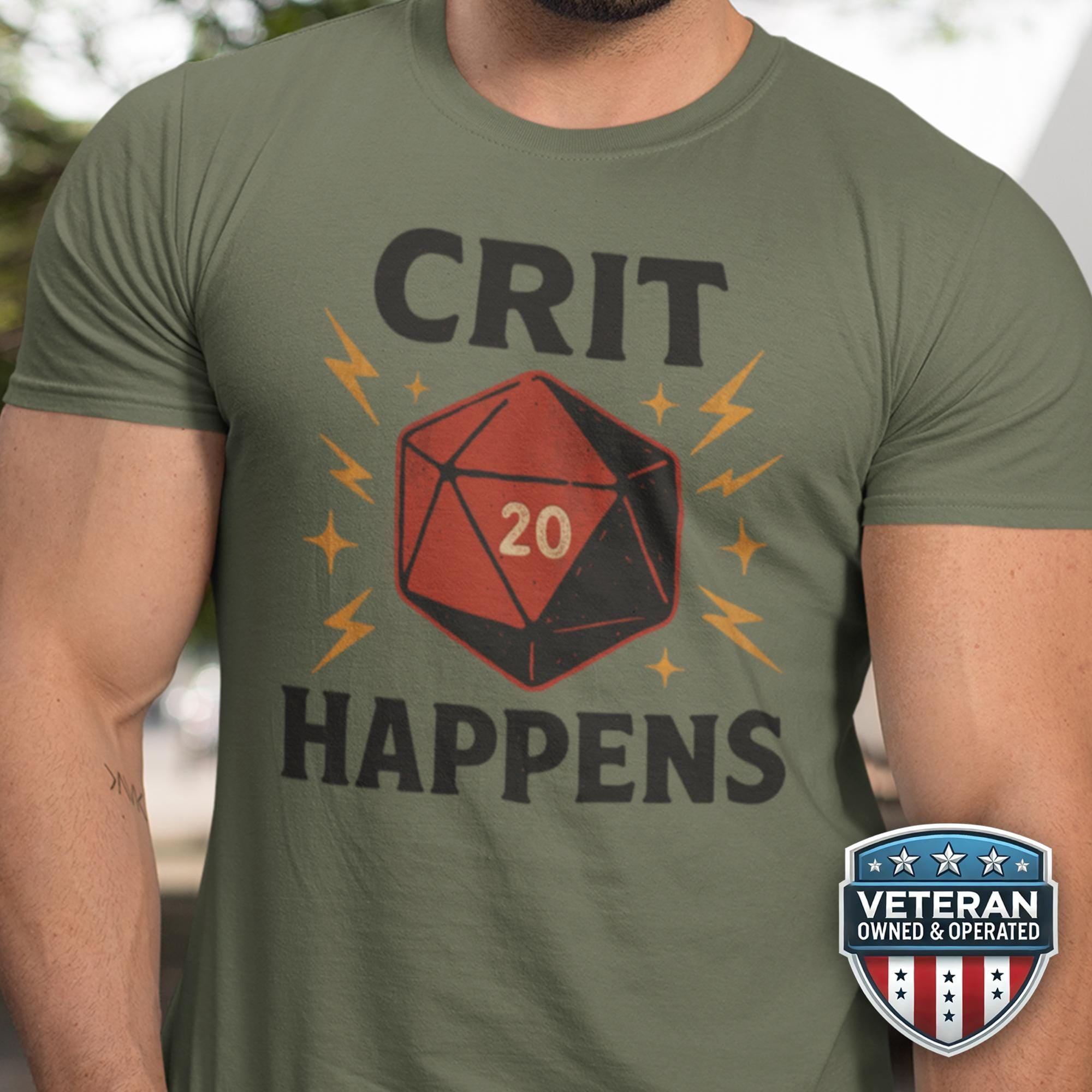Critical Hit Dungeons and Dragons T Shirt Funny Throwback DnD Tee Retro ...