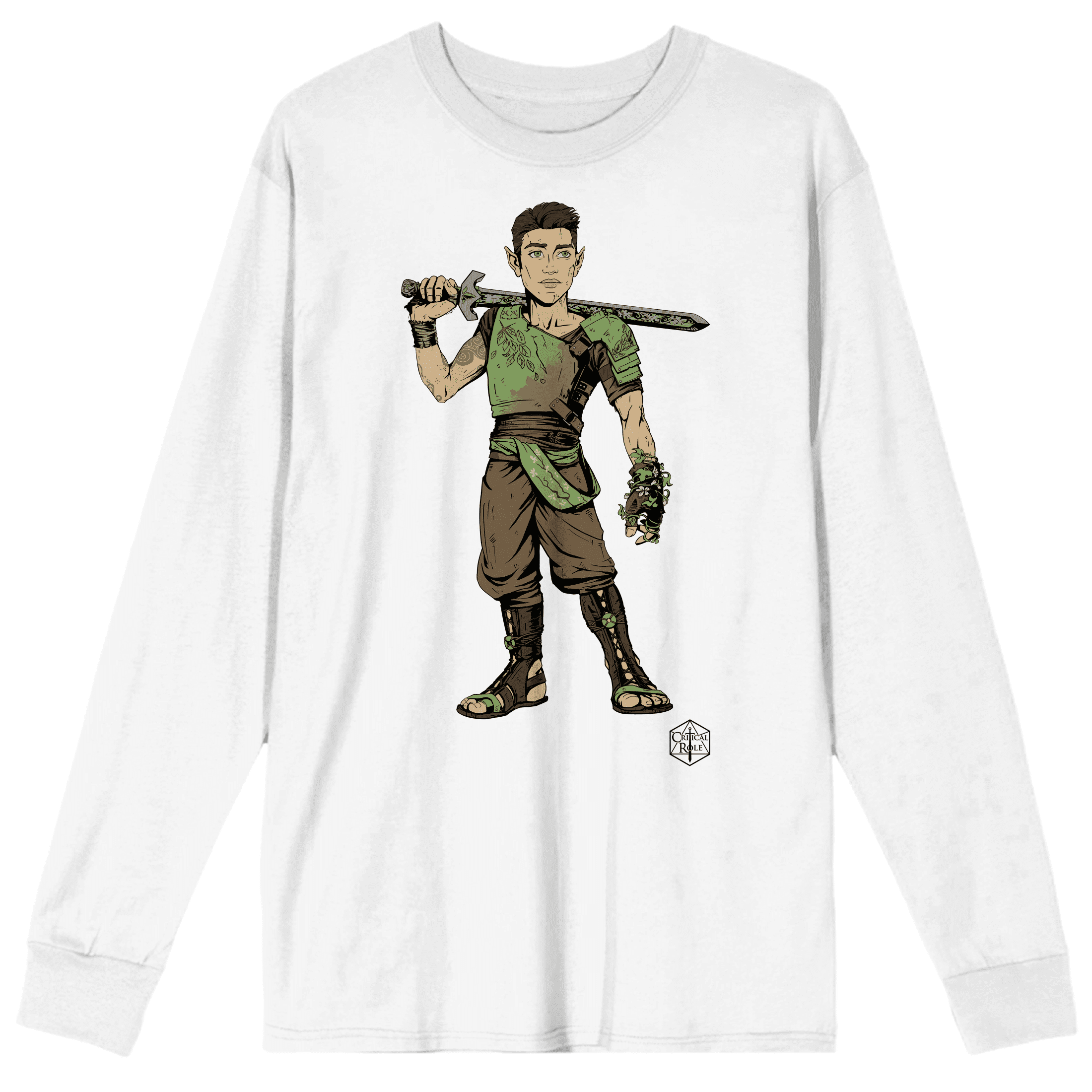Critical Role Campaign 3: Bells Hells Orym Adult White Long Sleeve Tee ...