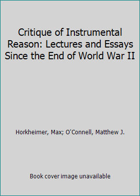 Pre-Owned Critique of Instrumental Reason: Lectures and Essays Since ...