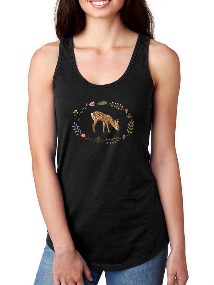 Critter And Foliage Iii Racerback Tank Women -Victoria Barnes Designs ...