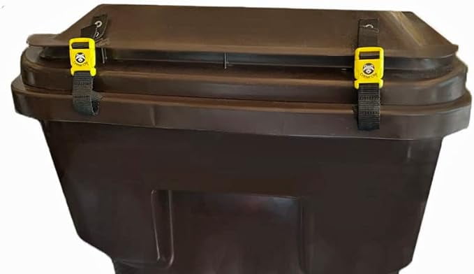 Critter Clip Universal Lid Locking System for Outdoor Garbage Cans to ...
