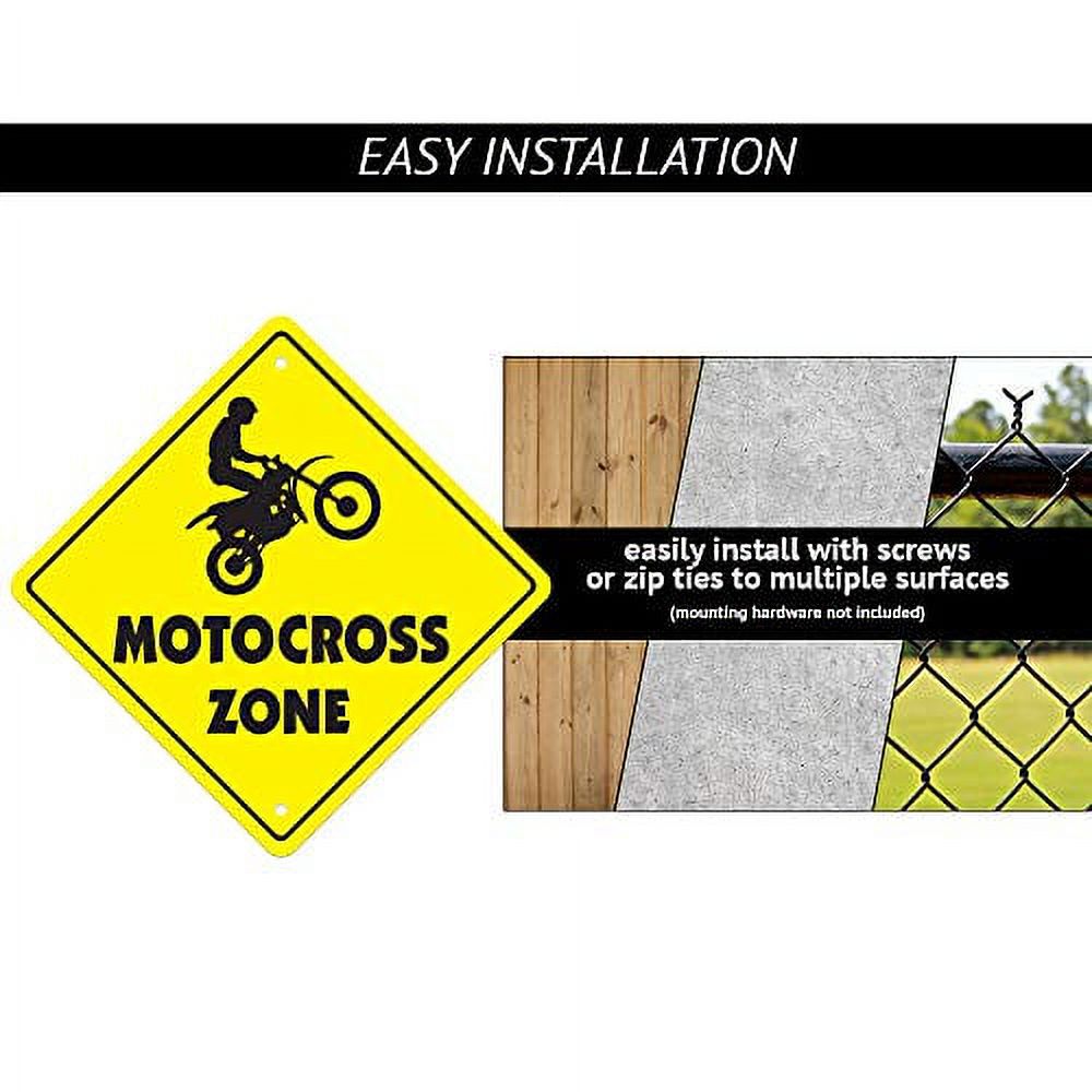 Critter Crossing Sign Zone Xing | Indoor/Outdoor | 12" Tall Plastic ...