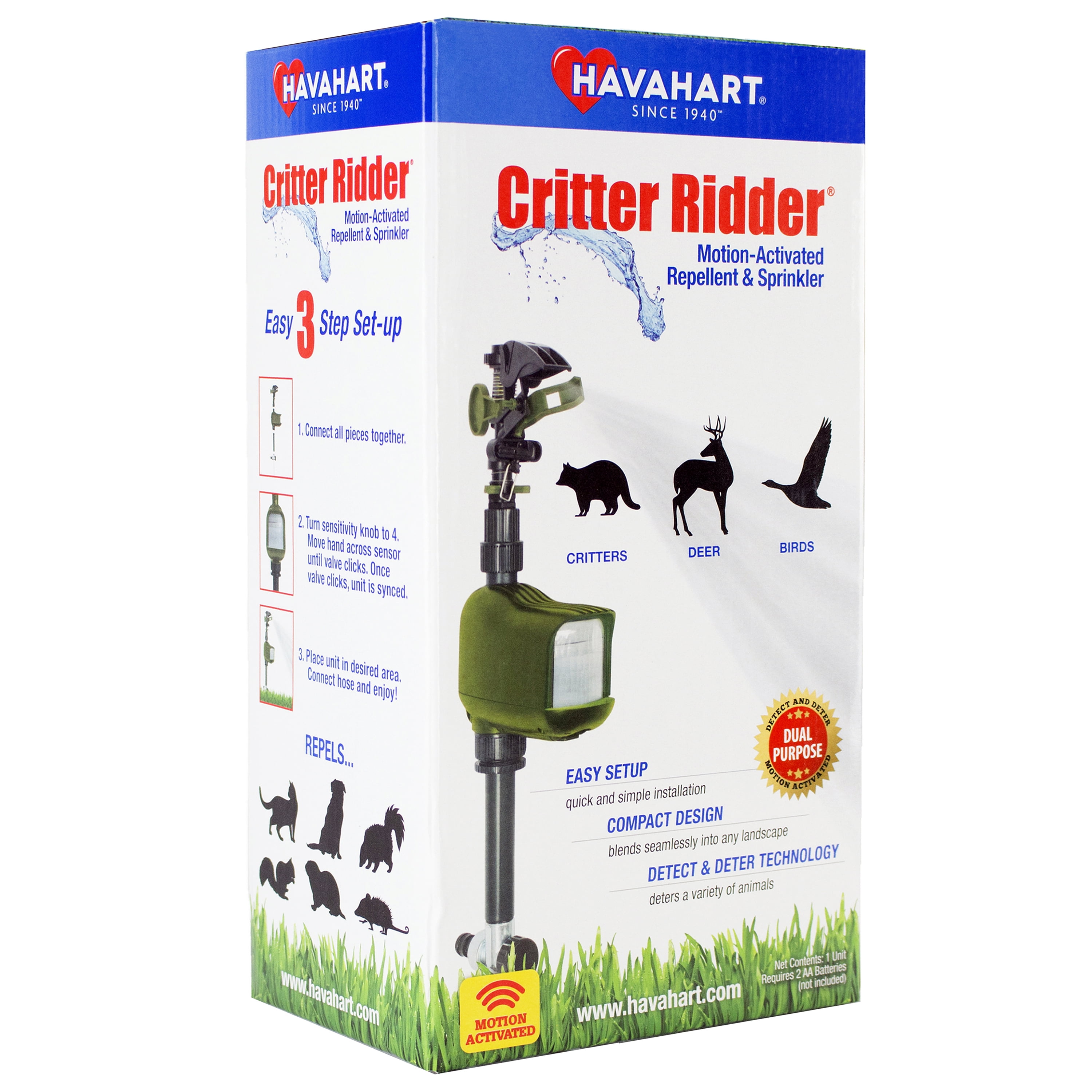 Critter Ridder Sensor-Deterrent Animal Repeller & Sprinkler - Walmart.com