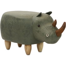 Critter Sitters 15-In. Seat Height Light Gray Dog Animal Shape Storage ...
