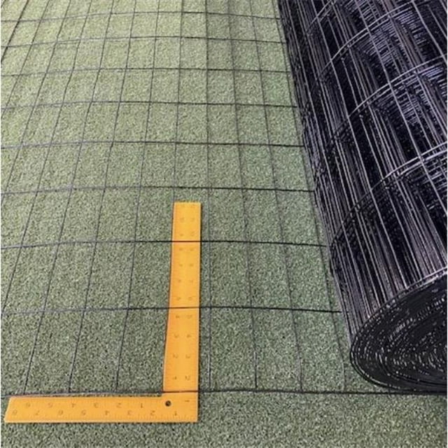 Critterfence 4x100 2x4 4 x 100 ft. Black Steel 2 x 4 in. Square Grid ...