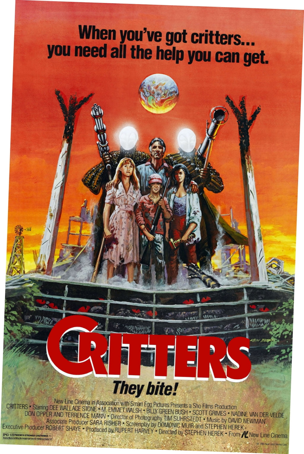 Critters Movie poster Metal Print 12x16 Large Print on Metal 12x16 ...