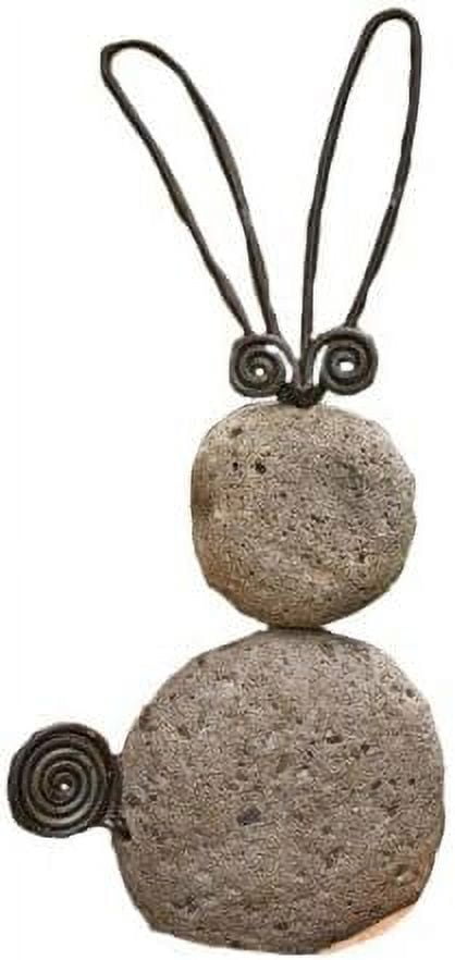Critters Rabbit Natural River Stone with Wire - Walmart.com