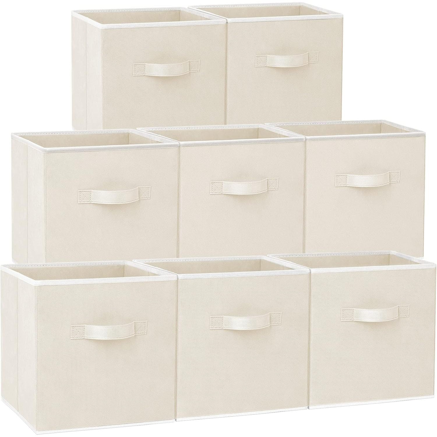 Criusia Storage Cubes - 11 Inch Heavy Duty Fabric Storage Bins for ...
