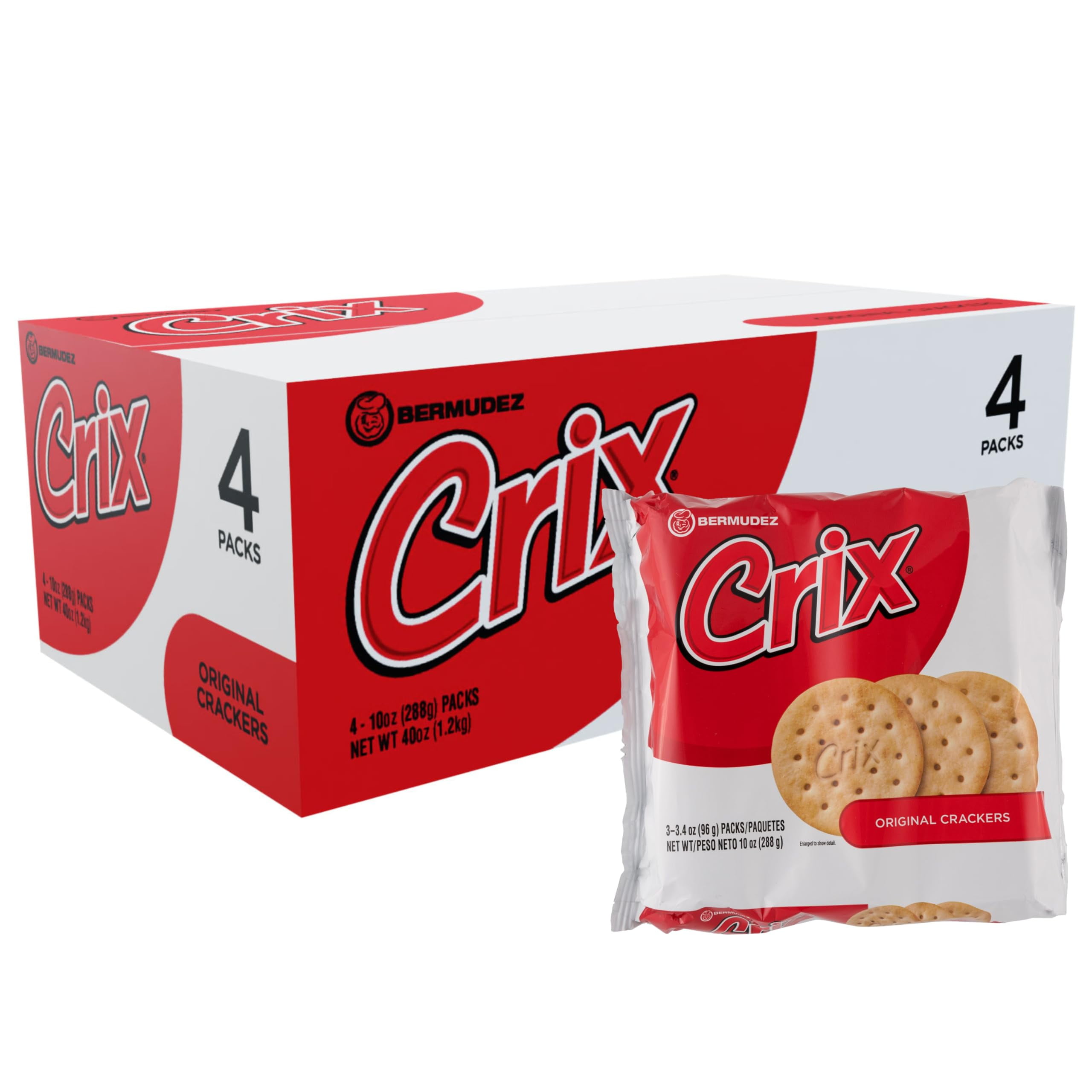 Crix Original Crackers 4 KEF16 x 3 Packs - 12 Individually Wrapped ...
