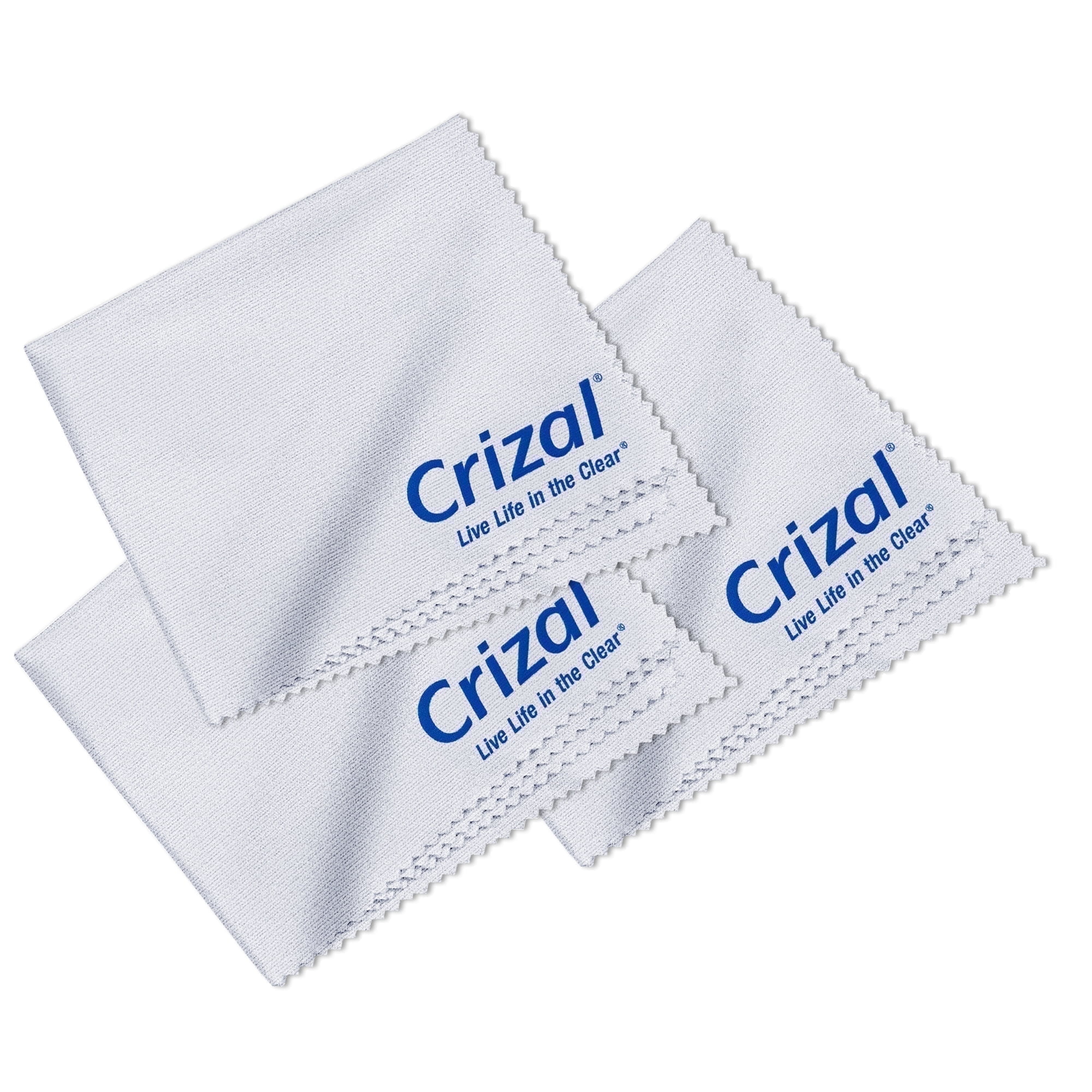 Crizal Microfiber Eyeglass Lens Cleaning Cloth with Case, Cloth Size 6 ...