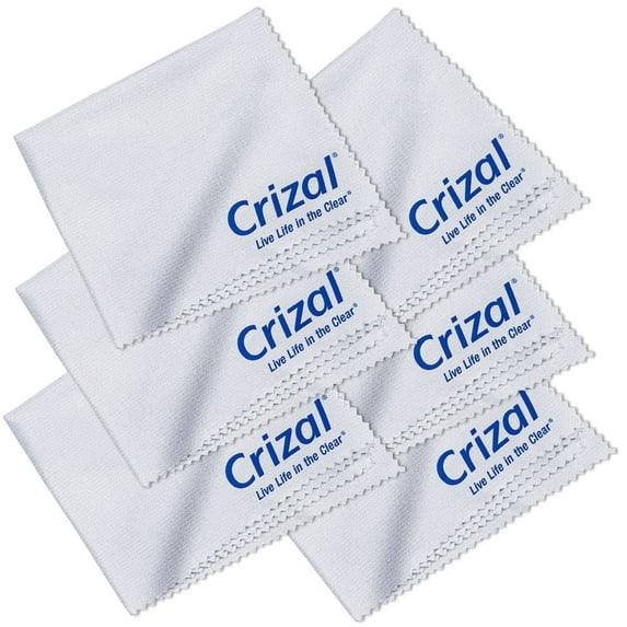 Crizal Microfiber Lens Cleaning Cloth with Case for Sunglasses - Pack ...