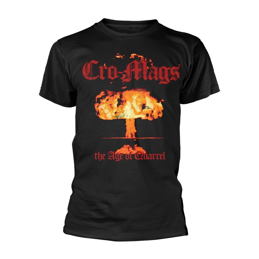 Cro-Mags T Shirt The Age Of Quarrel Band Logo new Official Mens Black ...