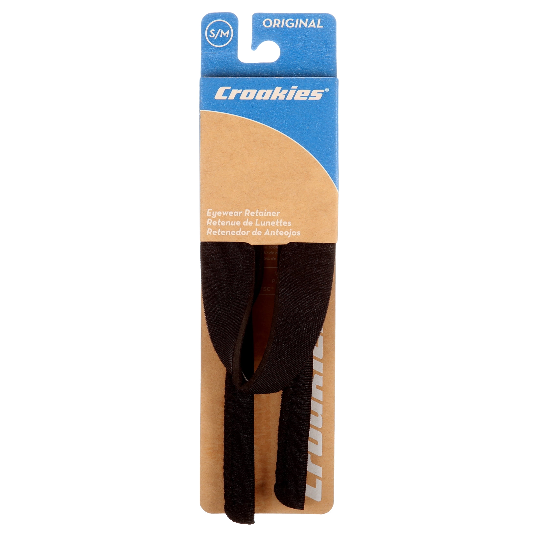 Croakies Original Eyewear Retainer, Black, 1 Count - Walmart.com