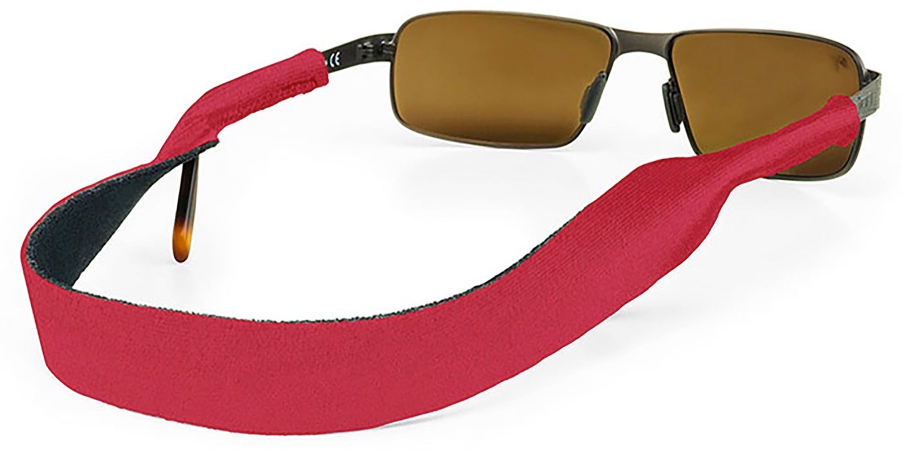 Croakies Original Solid Eyewear Retainer, XL 7-20mm - Red - Walmart.com
