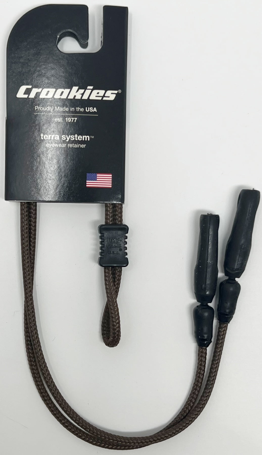 Croakies Terra System Eyewear Retainer, XL 7-9mm - Brown - Walmart.com