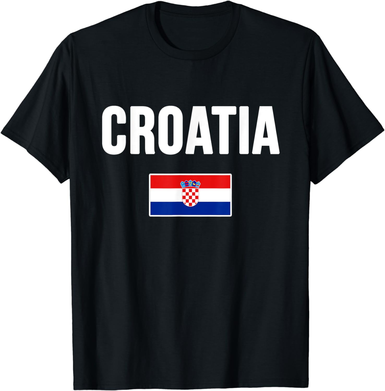 Croatia Croatian Flag, Hrvatska T-Shirt mens t hirt men，black，women ...