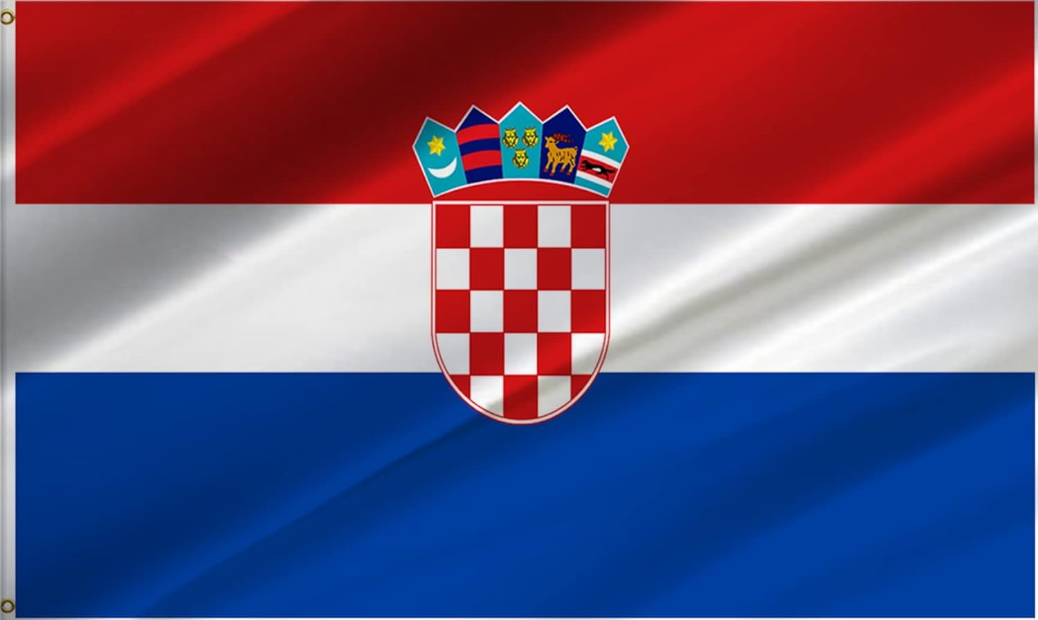 Croatia Flag 4.85x8 ft, Croatian National Flags ,Sturdy Double Stitched ...