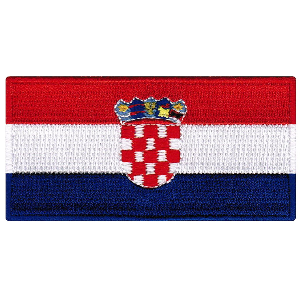 Croatia Flag Embroidered Iron-on Patch - Walmart.com