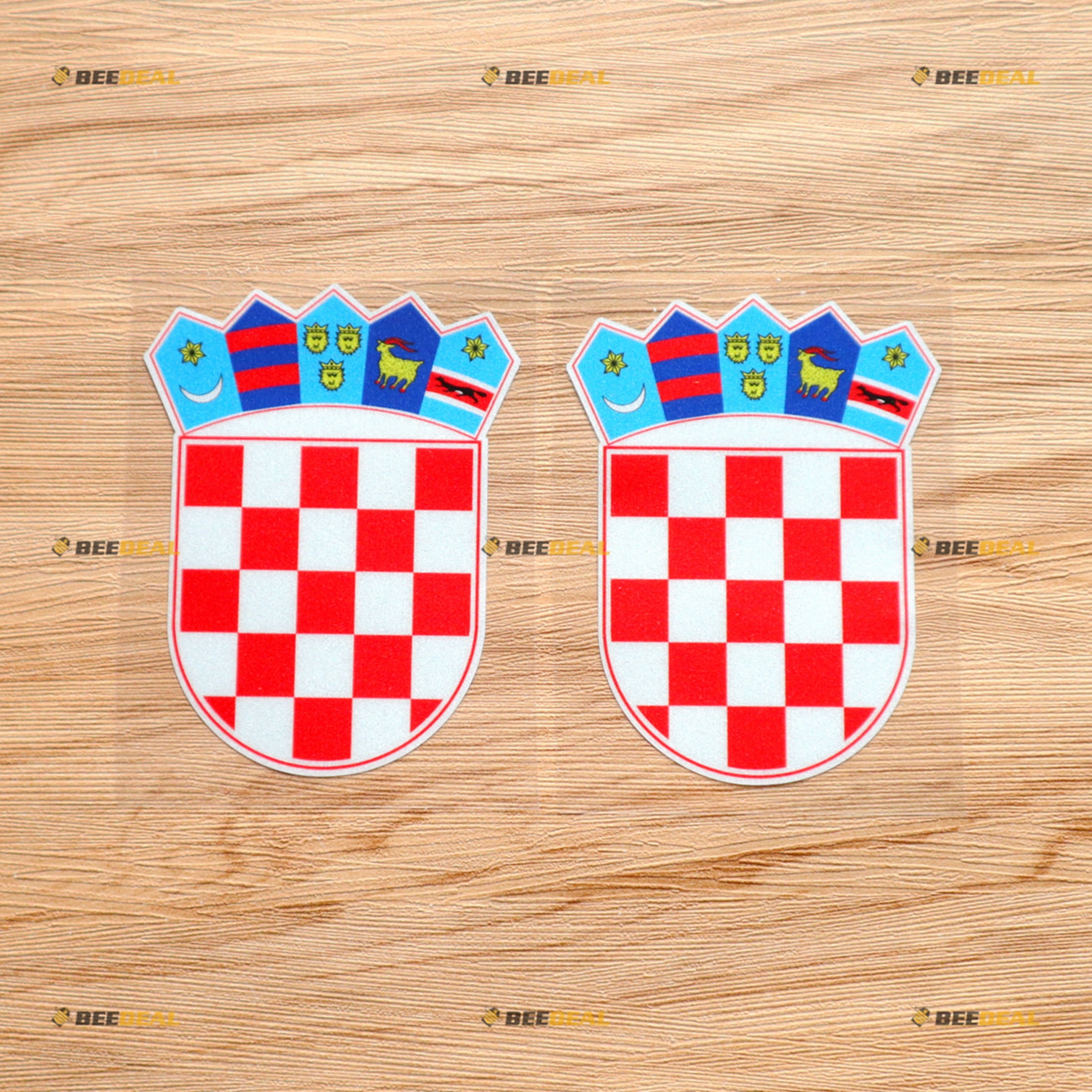 Croatia Republic Croatian Coat of Arms Decal Sticker Vinyl - 2 Pack ...