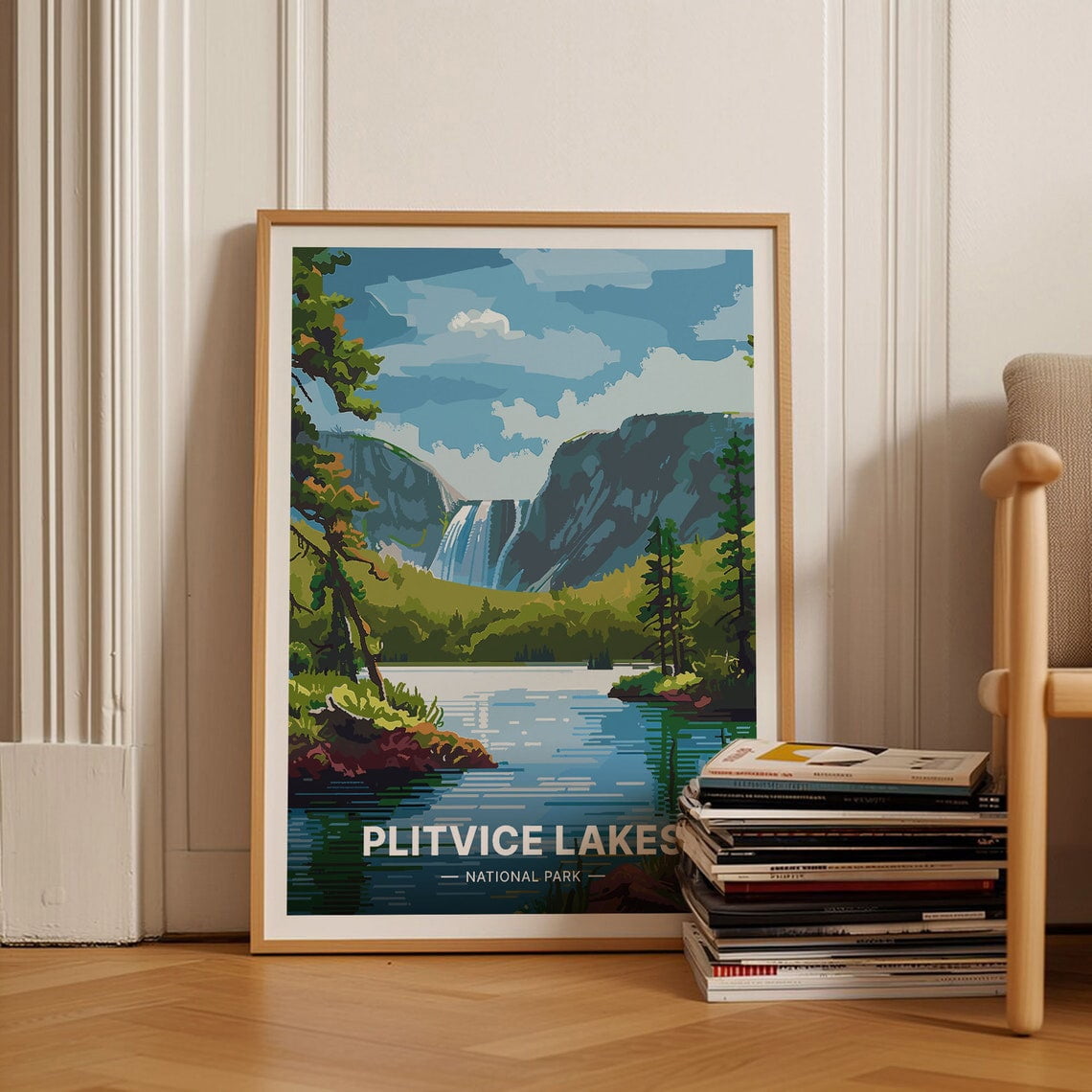 Croatia Scenic Travel Posters - Plitvice Lakes & Dubrovnik Art, Hiking ...