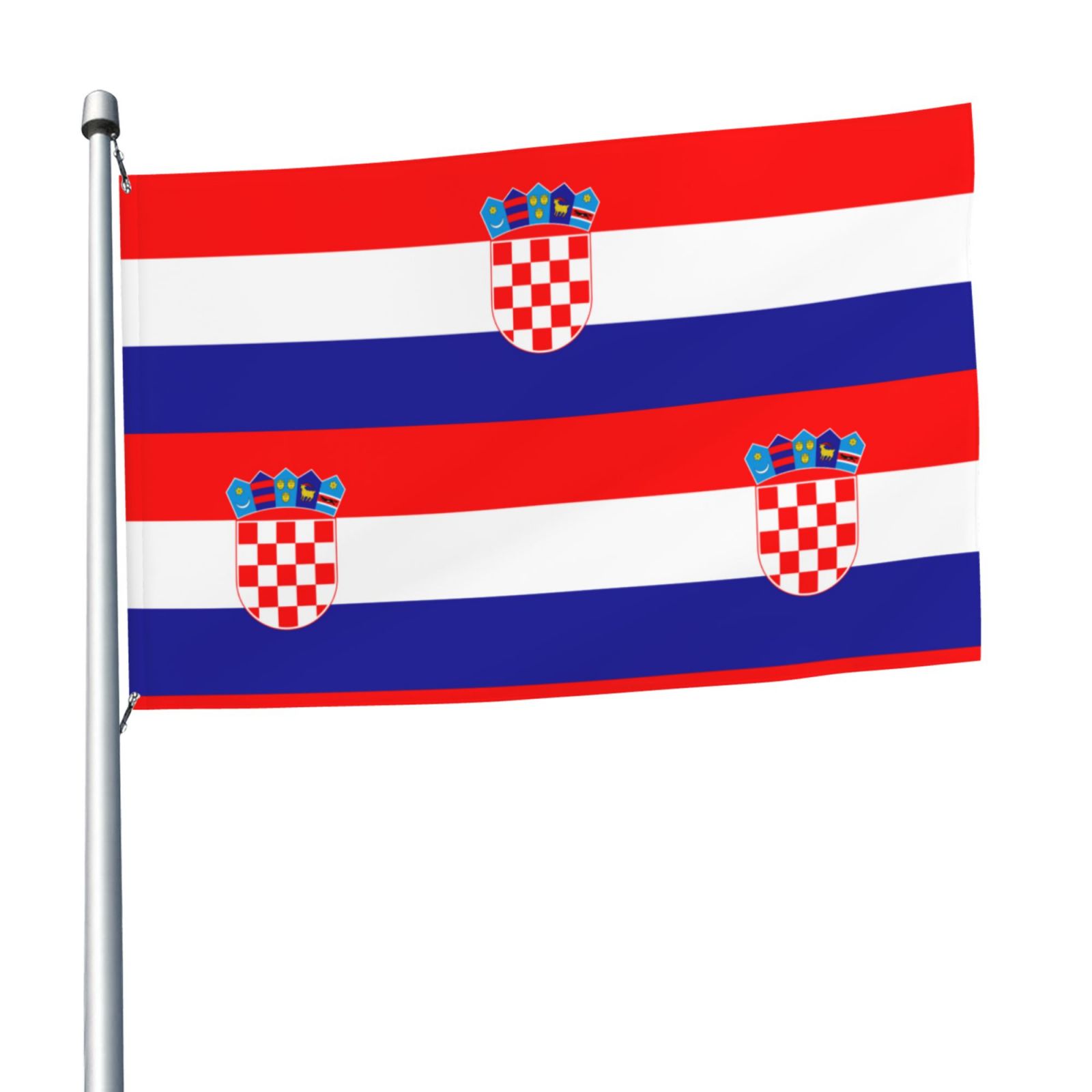 Croatian Flag Flag 5x8 Ft Print Vivid Color Light-Weighted Flags With ...