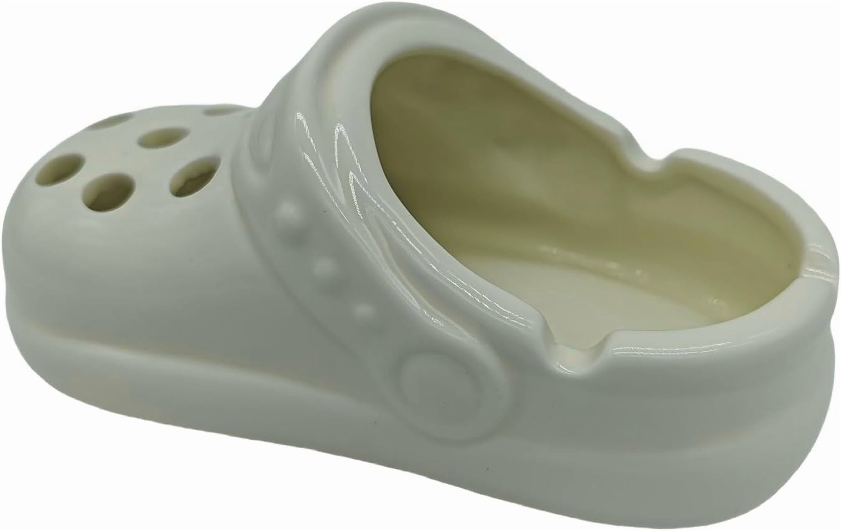 Croc Shoe Ashtray Ceramic - 4 Color Clog Shaped Smoking Tray, Windproof ...