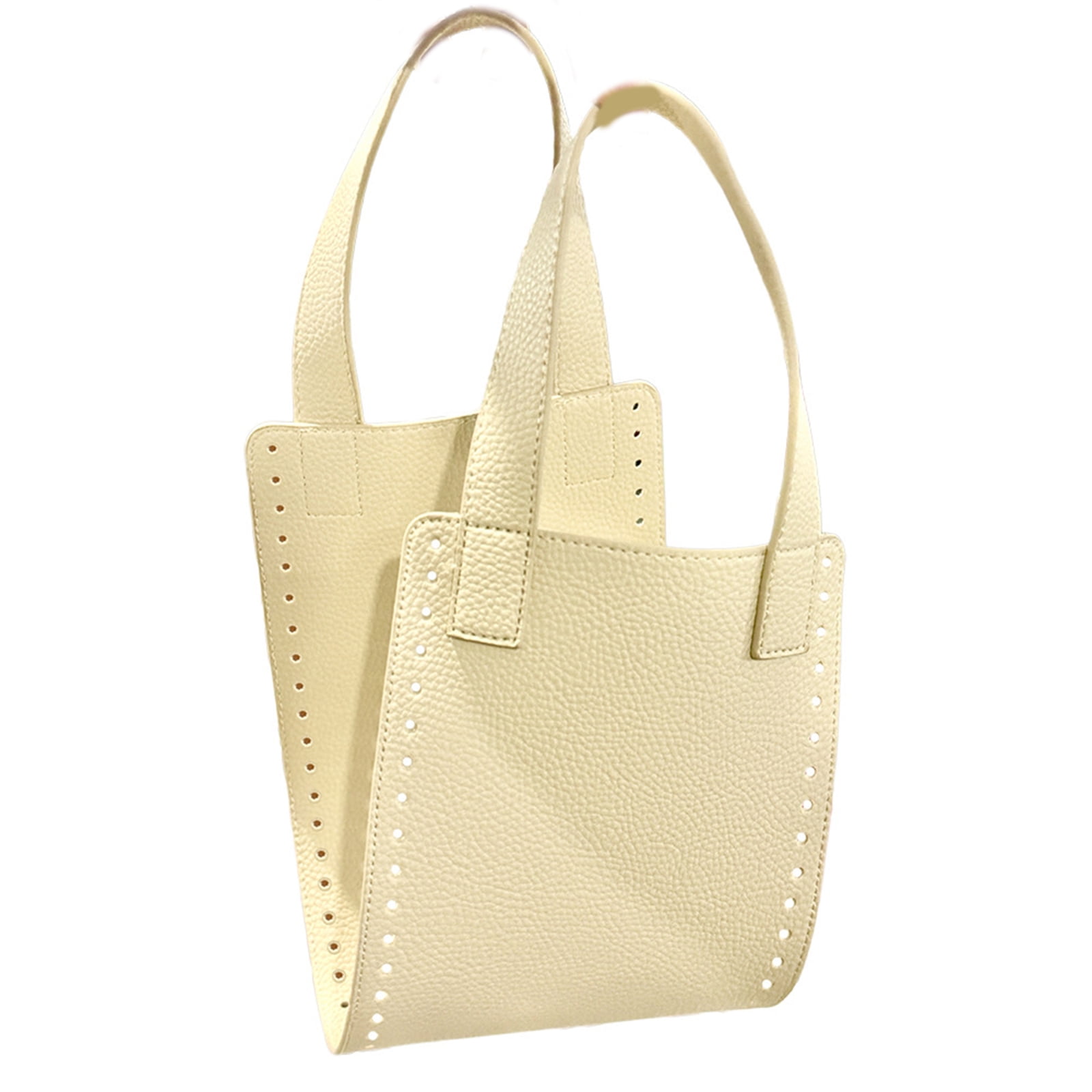 Crochet Bag Making Accessories PU Leather Bag Bottom Handles Crafting ...