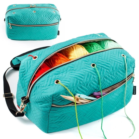 Sherry Crochet Bag Organizer, Yarn Storage Bag for Crocheting and ...