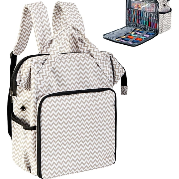 Crochet Bag Organizer, Large Capacity Yarn Storage, Knitting Bag for ...