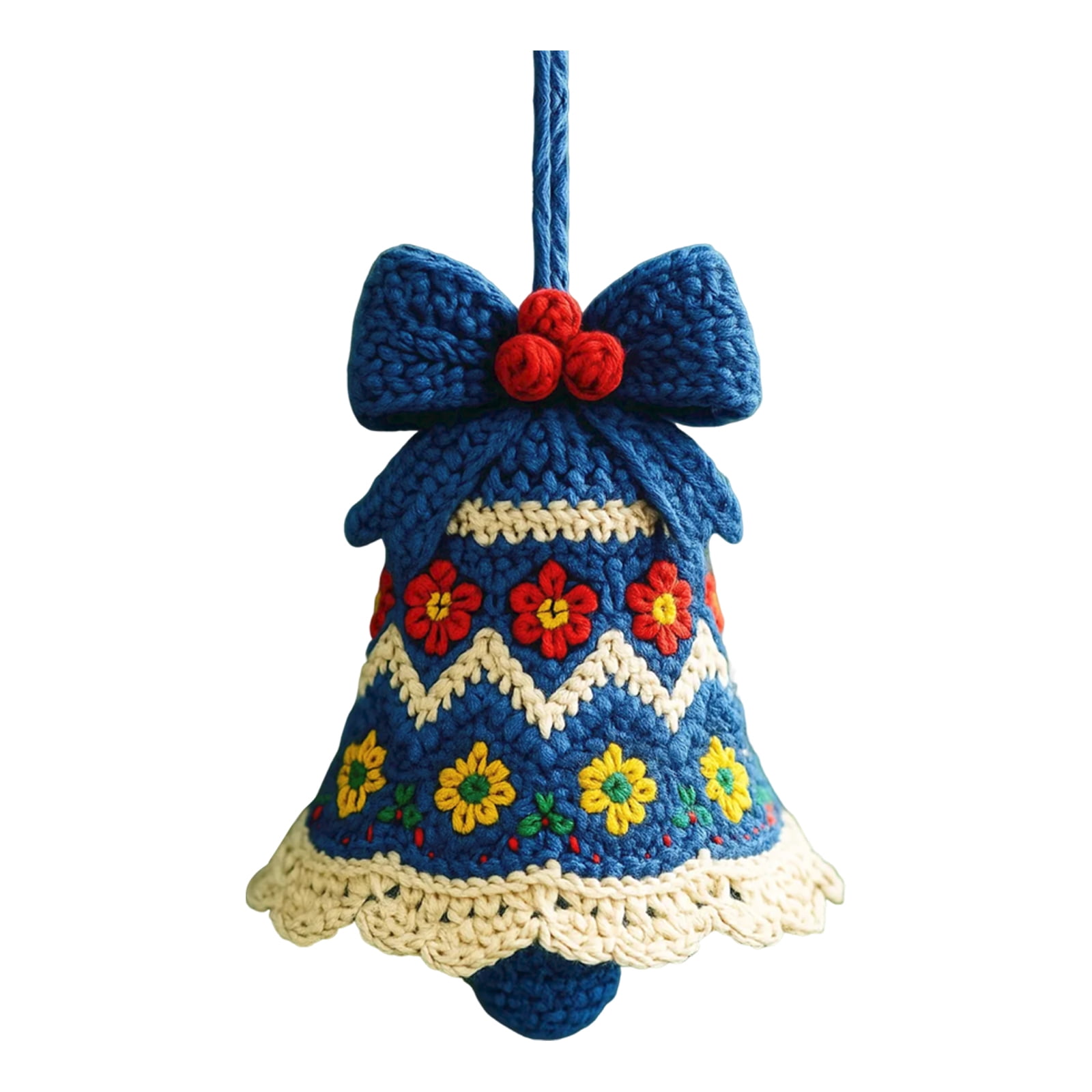 Crochet Christmas Bell Decorations, Christmas Decorations Indoor ...