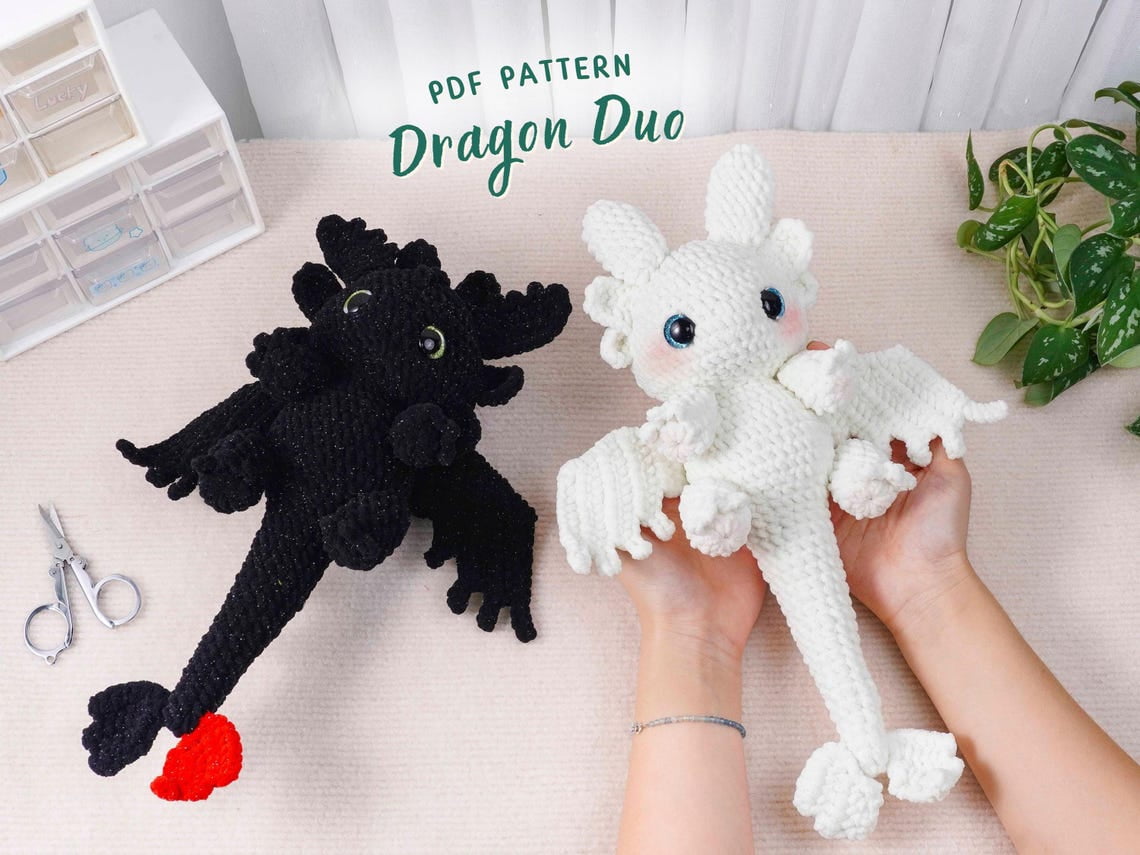 Crochet Dragon Amigurumi Pattern Collection, Amigurumi Crochet Toy ...