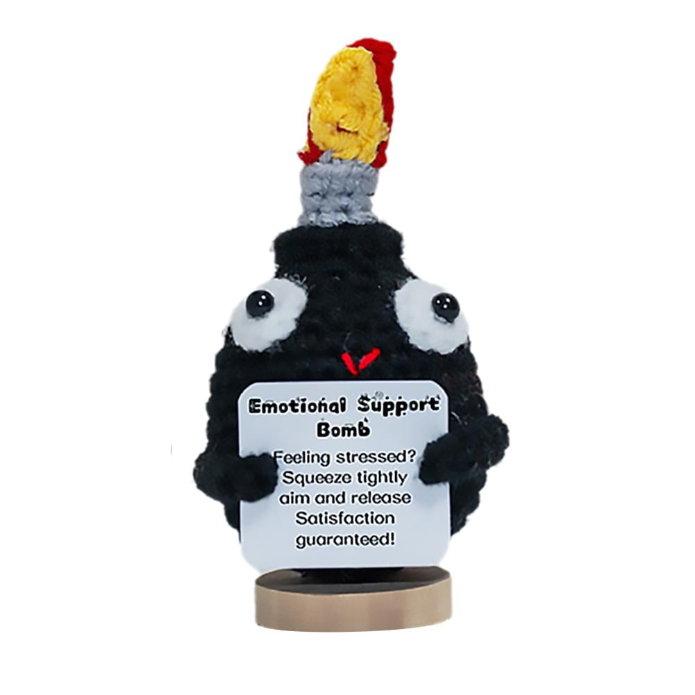Crochet F-Bomb,Emotional Support Bomb with Positive Card,Funny Bomb ...
