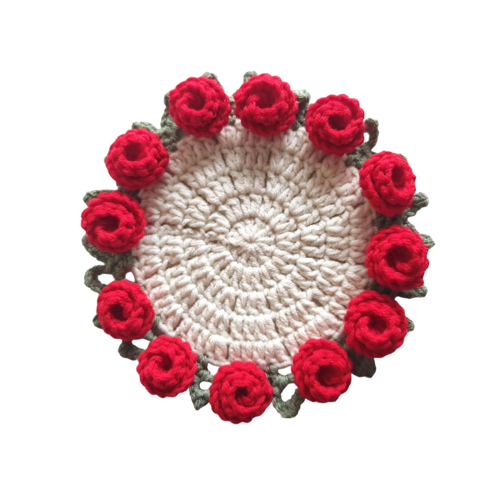 Crochet Flower Blanket, DIY Handmade Vintage Crochet Rose Flower ...