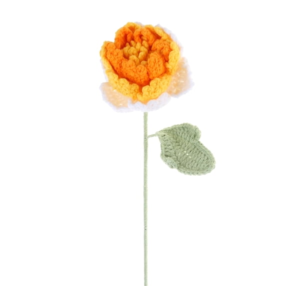 Crochet Flower Hand Knitted Flower Bouquet Handicraft Gift Handwoven ...
