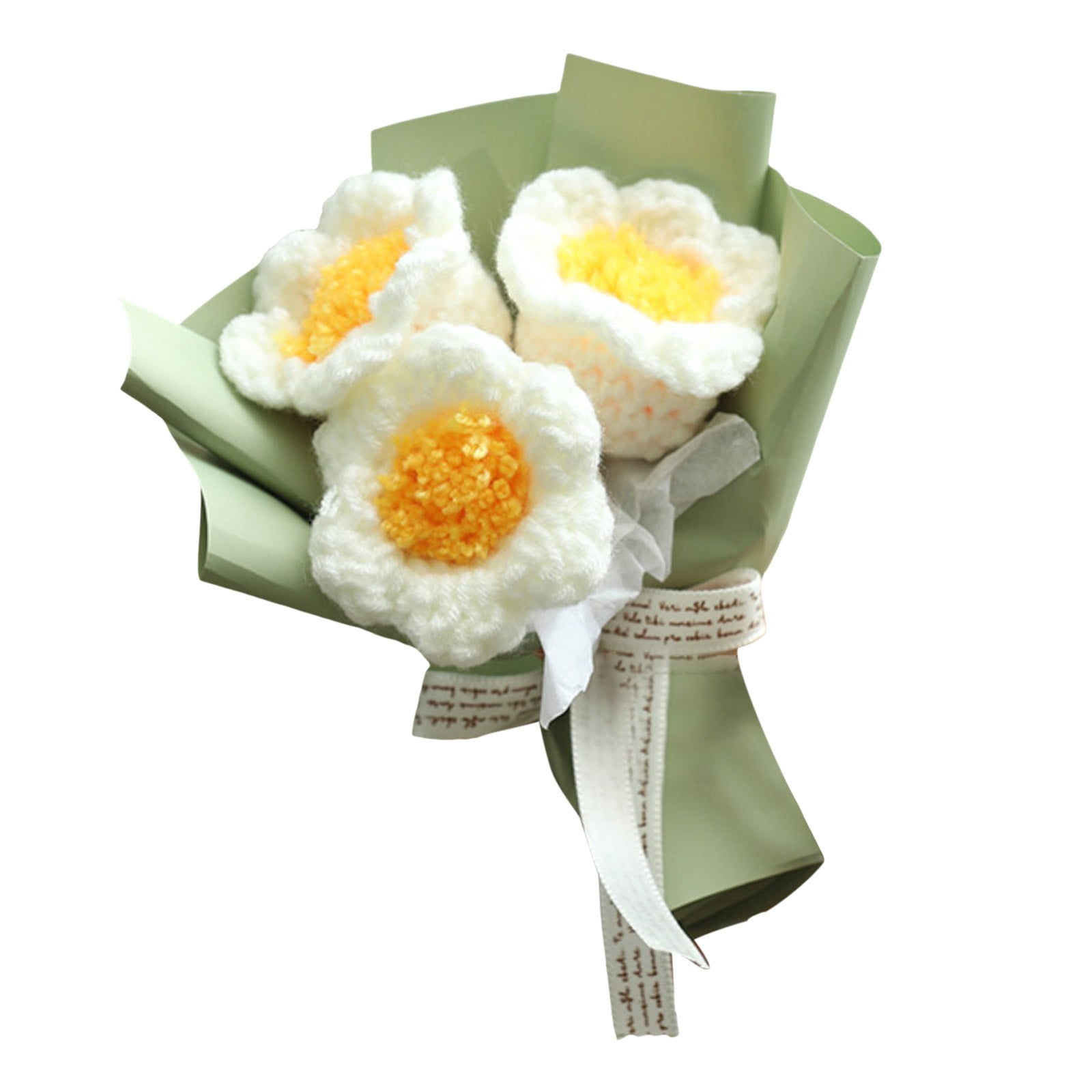 Crochet Flowers Bouquet Handmade Knitted Bouquet Bouquet Kit Mini ...