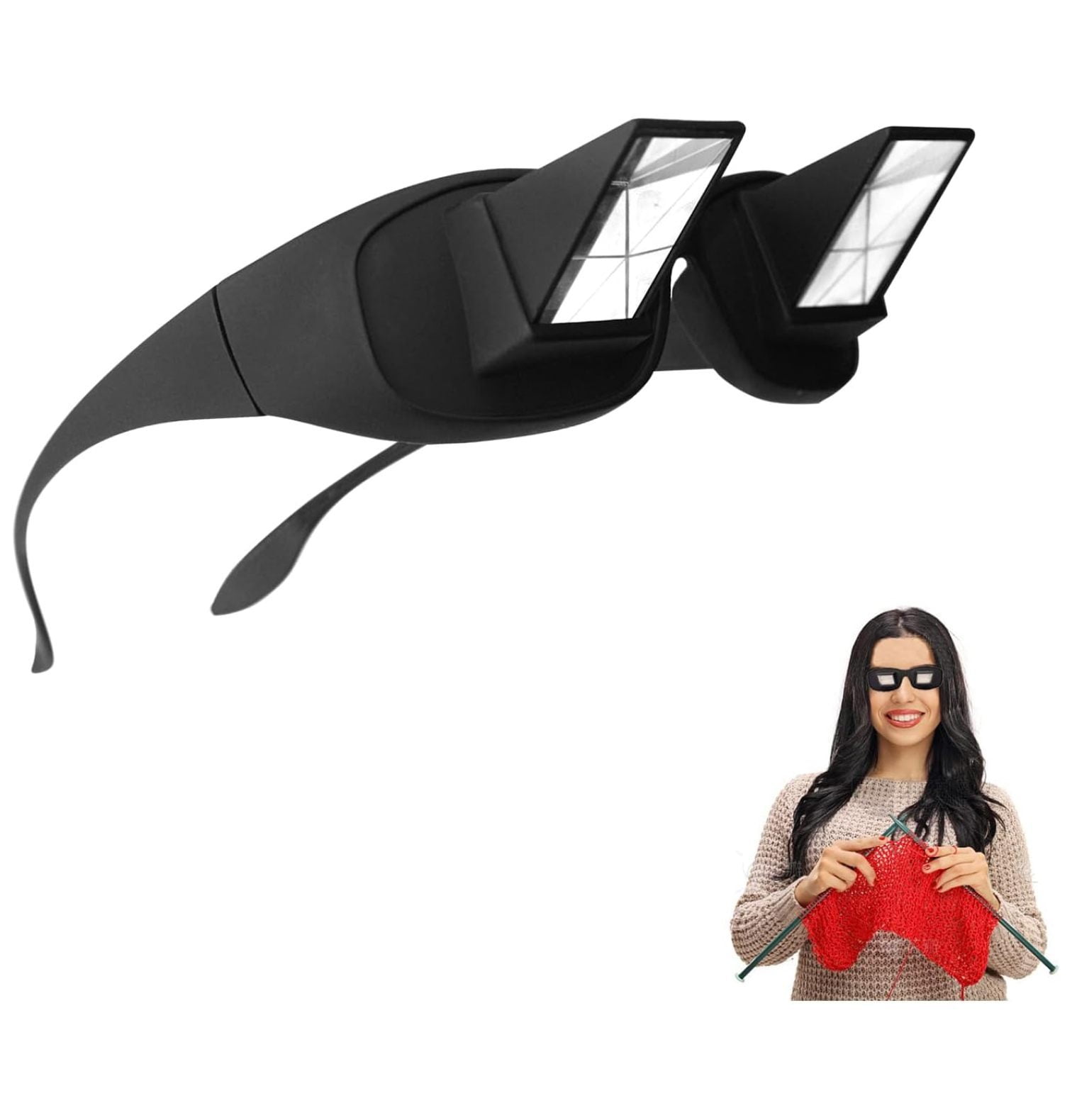 Crochet Glasses Horizontal High Definition Lazy Glasses Prism Periscope ...