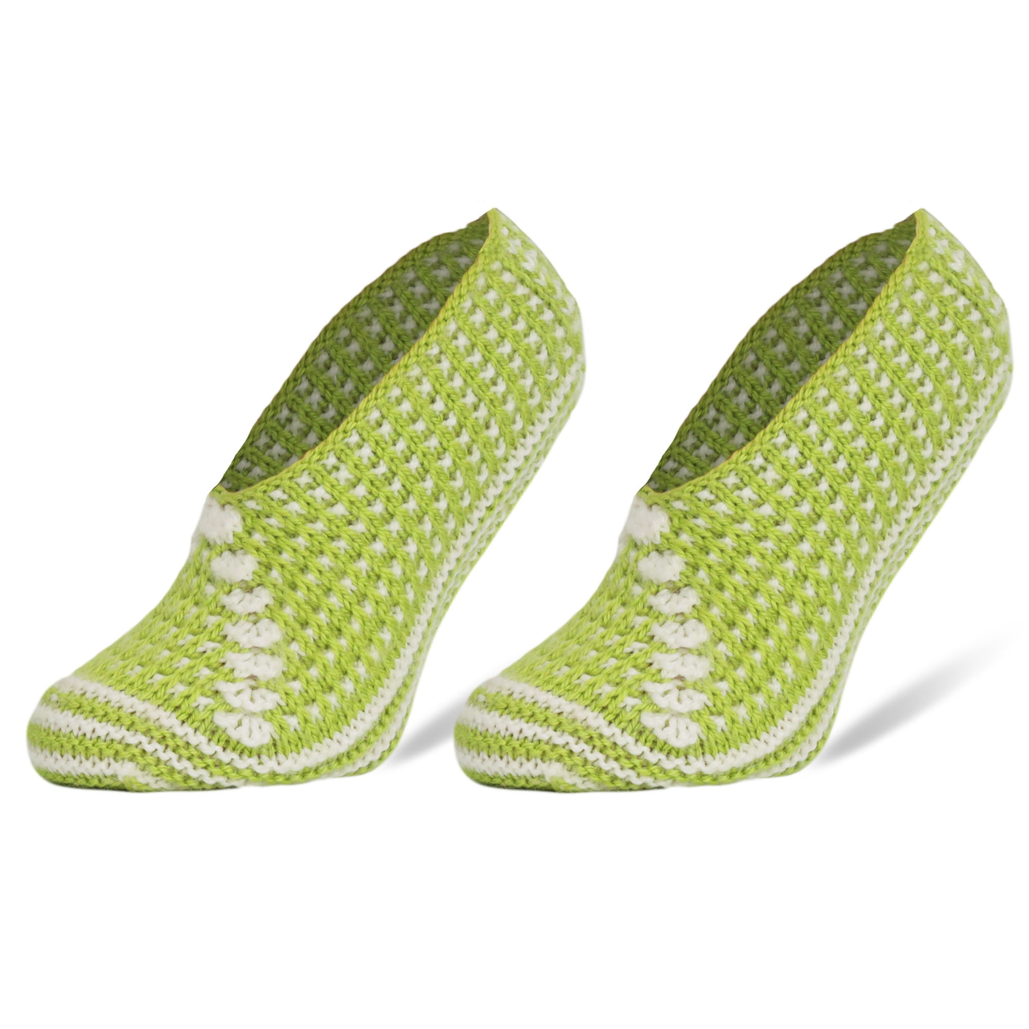 Crochet Hand Knit Slippers for Women Socks 1 Pair Shoe Size 5-7 (S9 ...