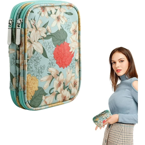 Crochet Hook Case Knitting Needle Bag, Double Organizer with Web ...