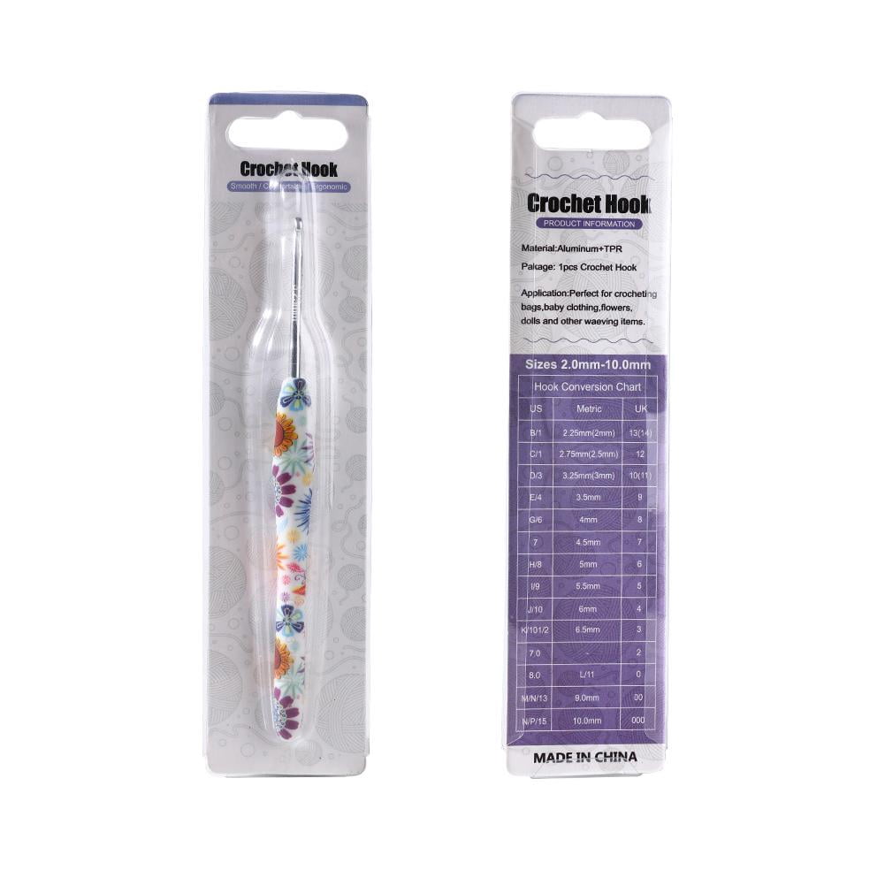 Crochet Hook, Ergonomic Handle for Arthritic Hands, Soft Rubber Grip ...