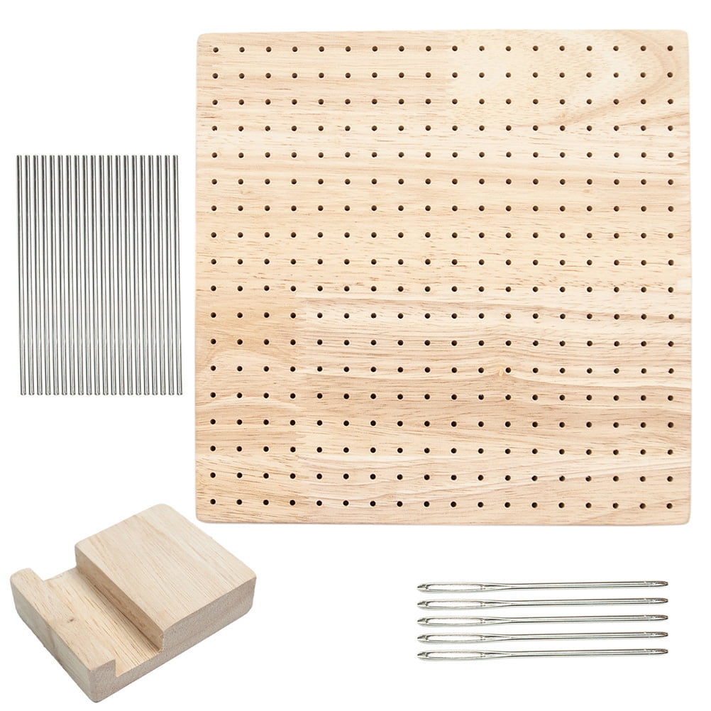 Crochet Hook Plank Knitting Aid Tool Handmade DIY Wool Fixed Plate ...