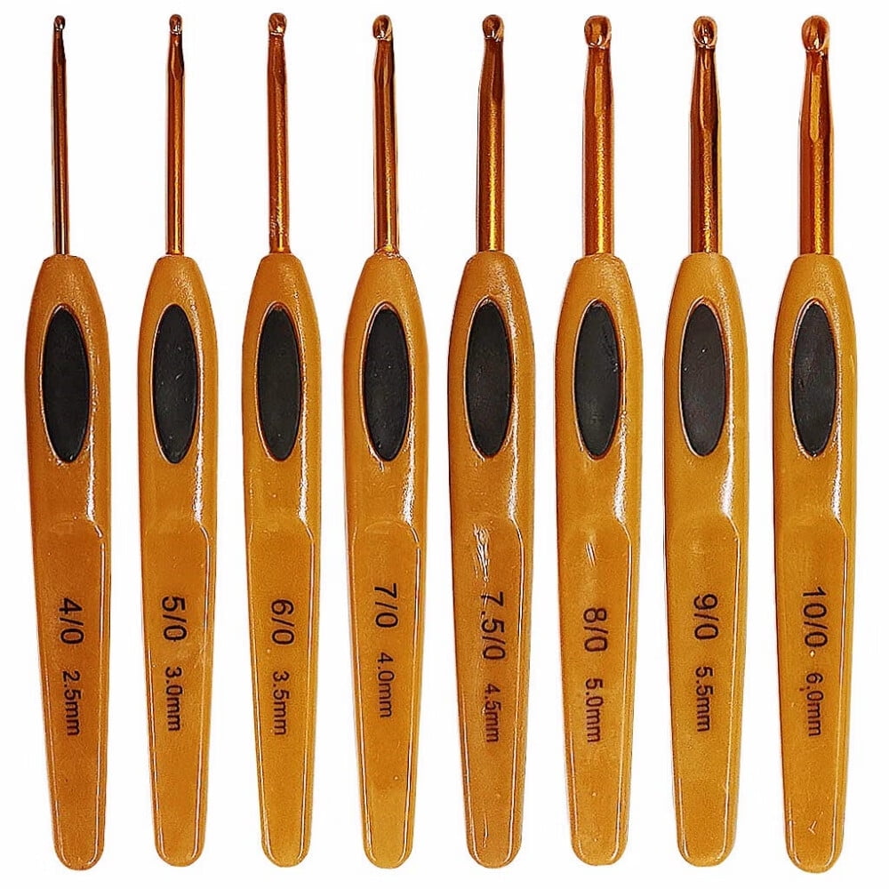 Crochet Hooks Set,Ergonomic Crochet Hooks with Number Marks for ...
