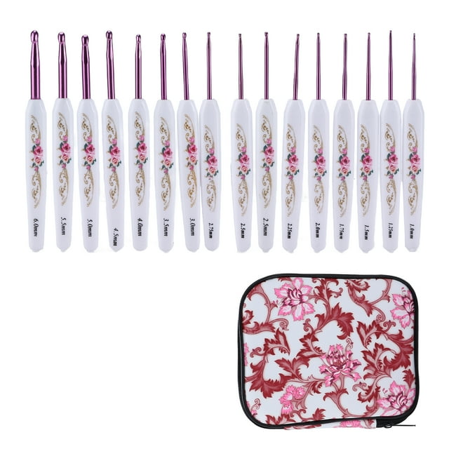 Crochet Hooks Set Ergonomic Design Handle Sturdy Crochet Comfortably ...