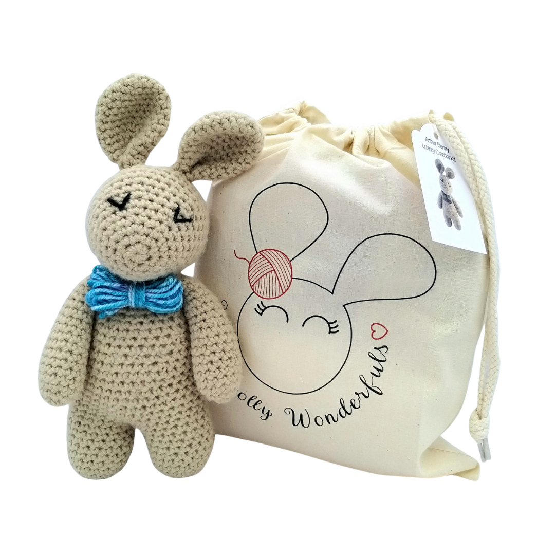 Crochet Kit - Arthur Bunny Complete Beginner Craft Kit with Video ...
