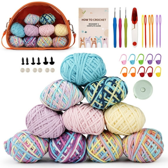 Crochet Kit for Beginners Adults and Kids，36 Piece Knitting & Crochet ...