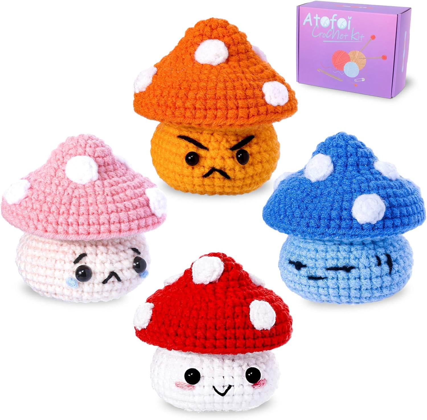 Crochet Kit for Beginners Adults Kids - Amigurumi Crochet Kit for ...