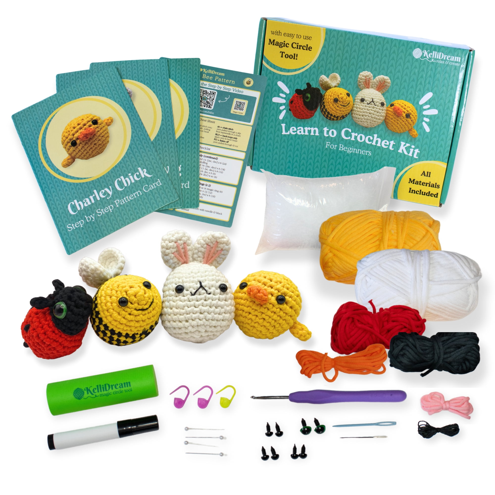 Crochet Kit for Beginners, Learn to Crochet Kit with Full Video ...