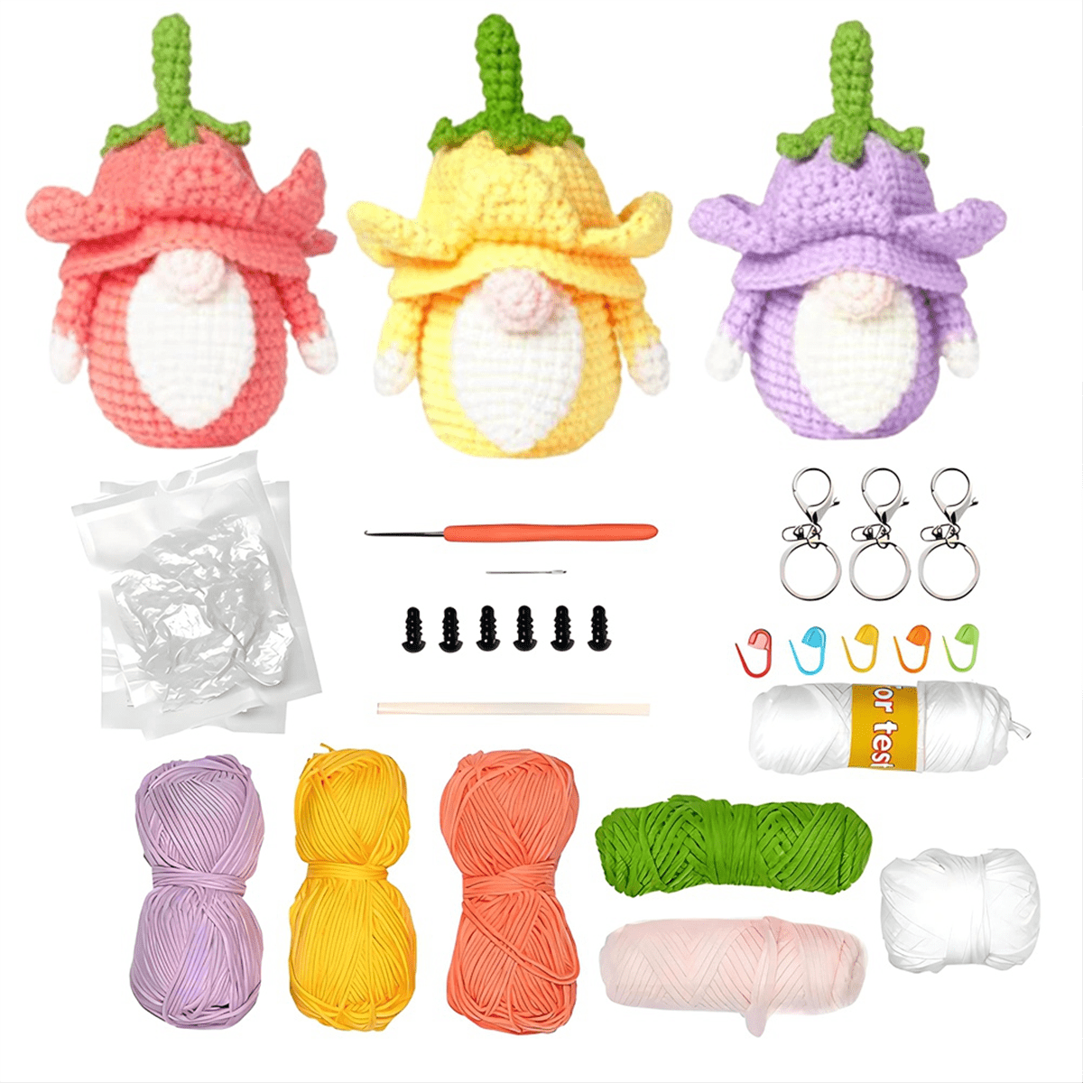 Crochet Kit For Beginners3 Pcs Wobbles Crochet Kitincludes Step By Step Instruction And Video
