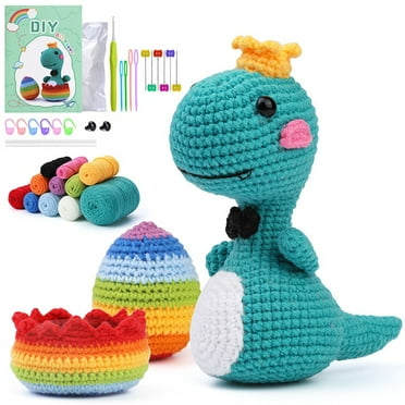 Beginners Crochet Kit, 2 Pack Cute Small Pot Kit for Beginers and ...