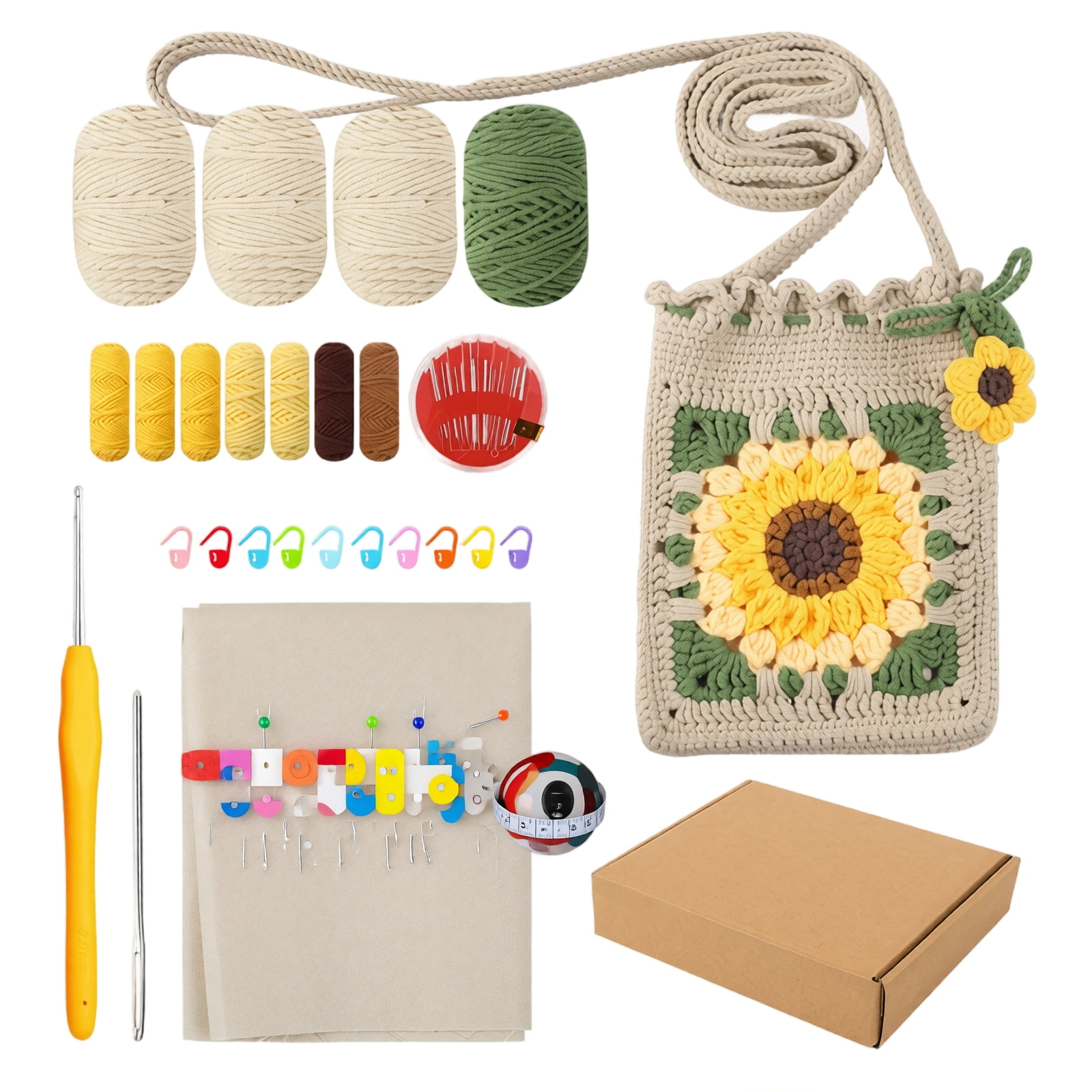 Crochet Kit for Beginners - Phonebag Crochet Starter Kit with Video ...