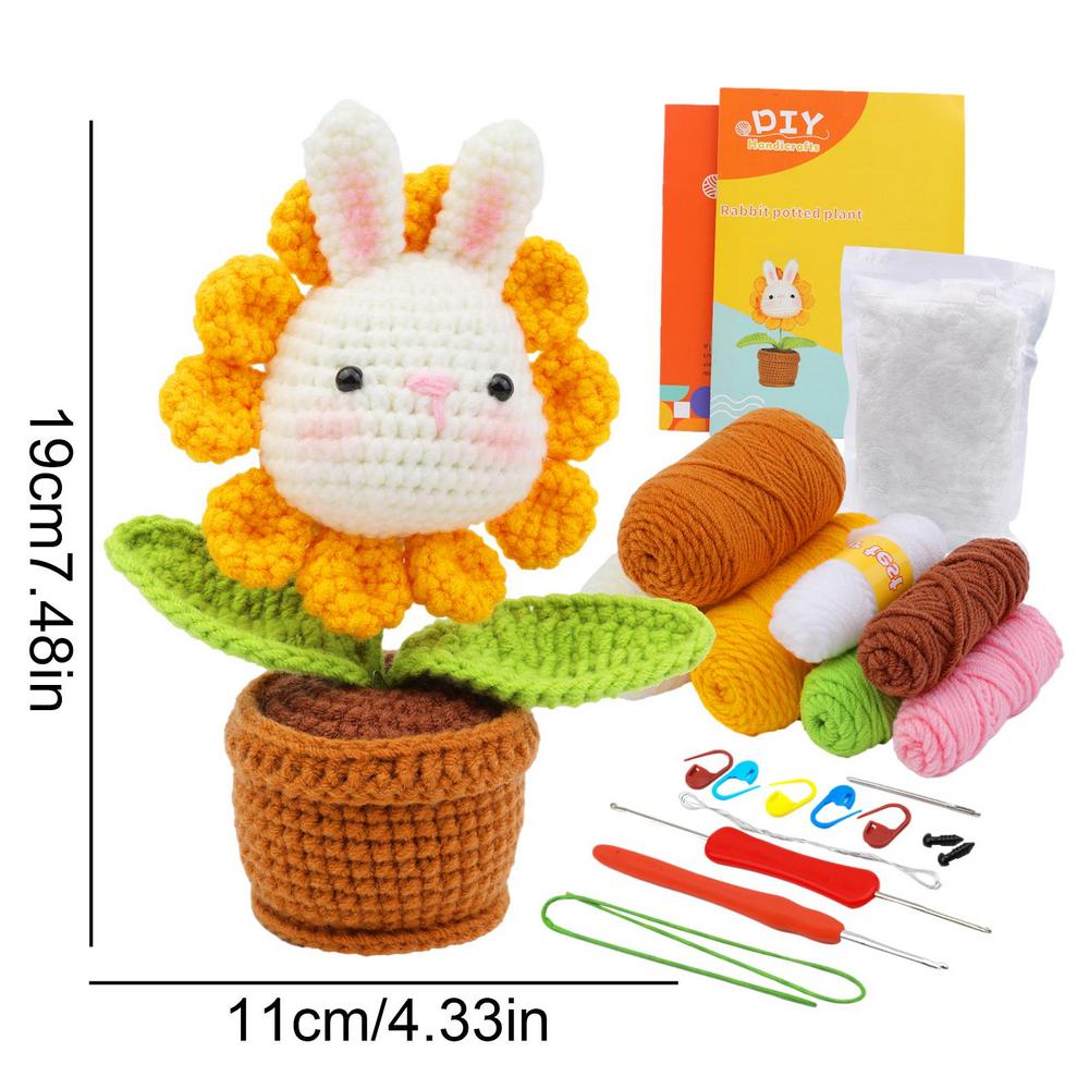 Crochet Kit for Beginners Portable Learn To Crochet Kits for Home ...